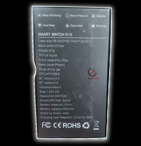 K10 Smartwatch(Sim Supported)